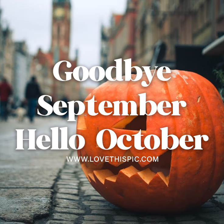 Jack O Lantern On Ground - Goodbye September, Hello October Pictures ...