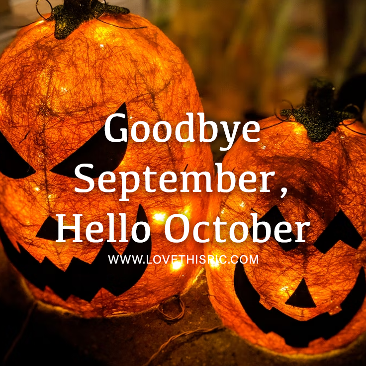 Orange Jack O Lanterns - Goodbye September, Hello October Pictures ...