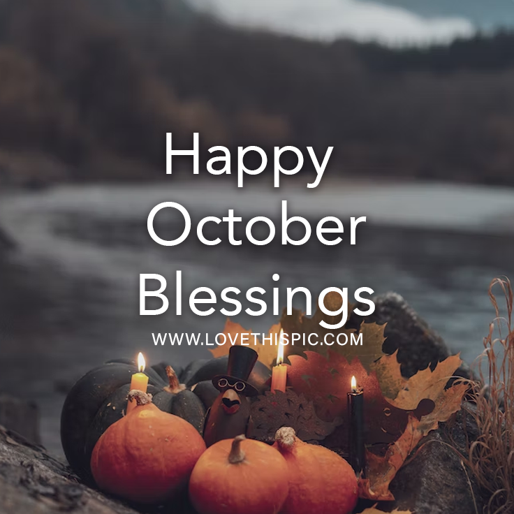 Candles & Squash - Happy October Blessings Pictures, Photos, and Images ...