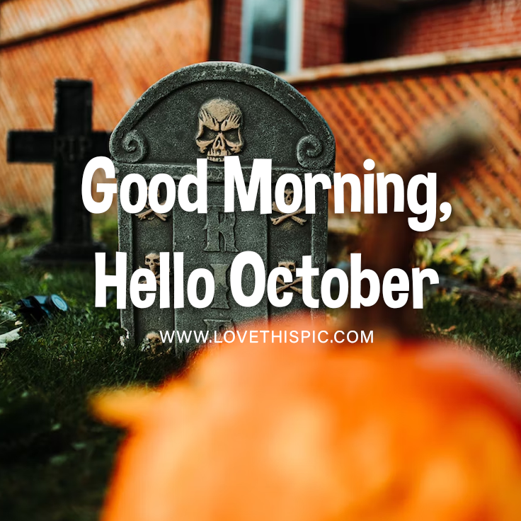 Graveyard Pumpkin - Good Morning, Hello October Pictures, Photos, and ...