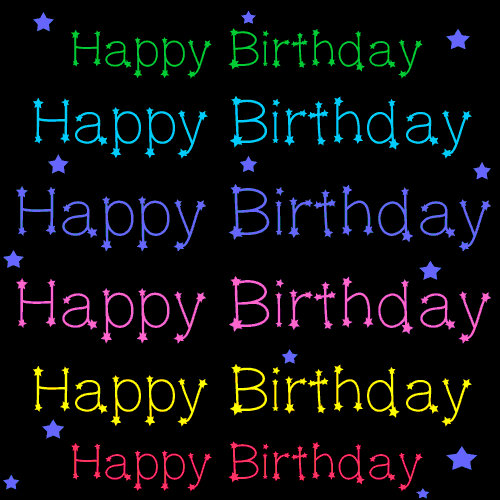 Happy Birthday Flashing Text Gif Pictures, Photos, and Images for ...