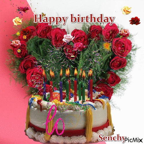 Happy Birthday Love Rose Cake Gif Pictures, Photos, and Images for ...