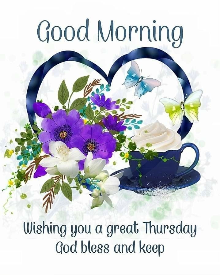 Floral Butterflies - Good Morning, Wishing You A Great Thursday ...