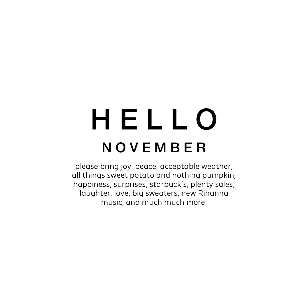 November Tumblr Quotes