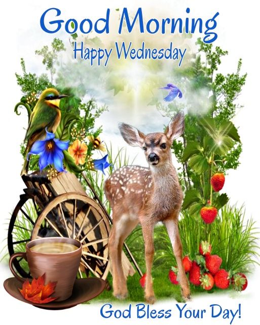 Cute Deer - Good Morning Happy Wednesday Pictures, Photos, and Images ...