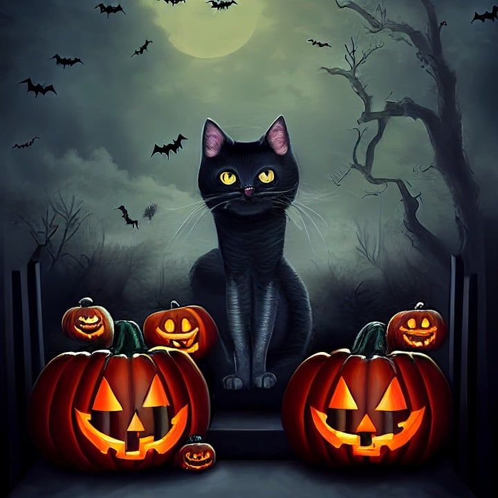 Black Cat With Jack O Lantern Pictures, Photos, and Images for Facebook ...