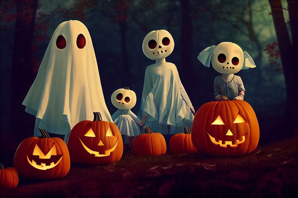 Ghost Family With Jack O Lanterns Pictures, Photos, and Images for ...