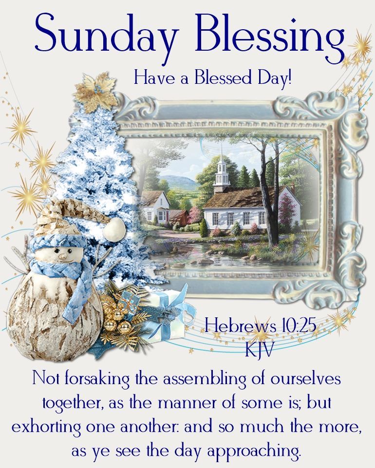 Snowman And Christmas Tree - Sunday Blessing Pictures, Photos, and ...