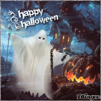 Flashing Ghost And Jack O Lantern - Happy Halloween Pictures, Photos, and Images for Facebook ...