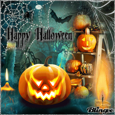 Ladder Of Jack O Lanterns - Happy Halloween Gif Pictures, Photos, and ...