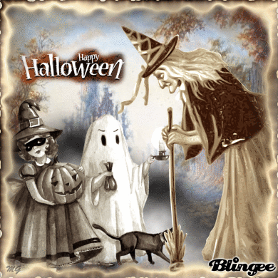 Trick Or Treaters With Ghost - Happy Halloween Pictures, Photos, and ...