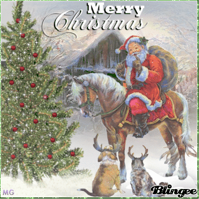 Santa Riding Horse - Merry Chrismtas Pictures, Photos, and Images for ...