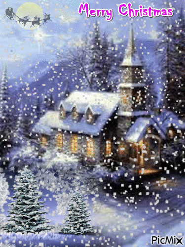 Snowfall At Church - Merry Christmas Pictures, Photos, and Images for ...