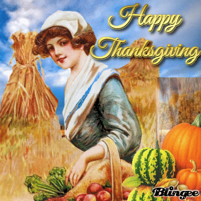 Vintage Pilgrim - Happy Thanksgiving Gif Pictures, Photos, and Images ...