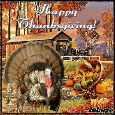 Turkey Outside Barn - Happy Thanksgiving Gif Pictures, Photos, and ...
