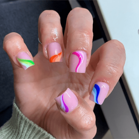 Vibrant Swirl Nails Pictures, Photos, and Images for Facebook, Tumblr ...