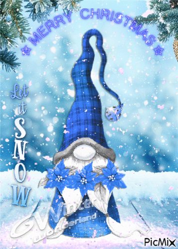 Winter Gnome - Let It Snow, Merry Christmas Gif Pictures, Photos, and ...