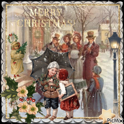 Merry Christmas Vintage Gathering Pictures, Photos, and Images for ...