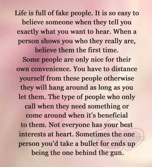 Life Is Full Of Fake People. Pictures, Photos, and Images for Facebook ...