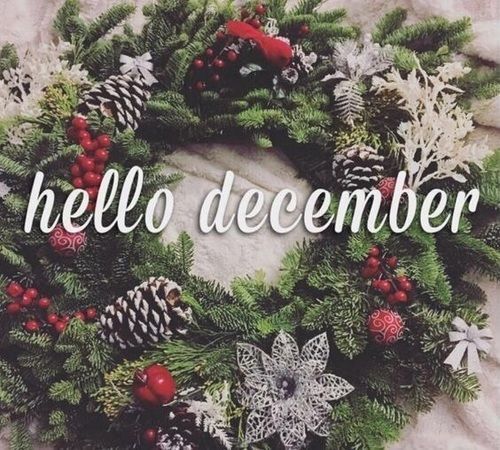 Christmas Wreath - Hello December Quote Pictures, Photos, and Images ...