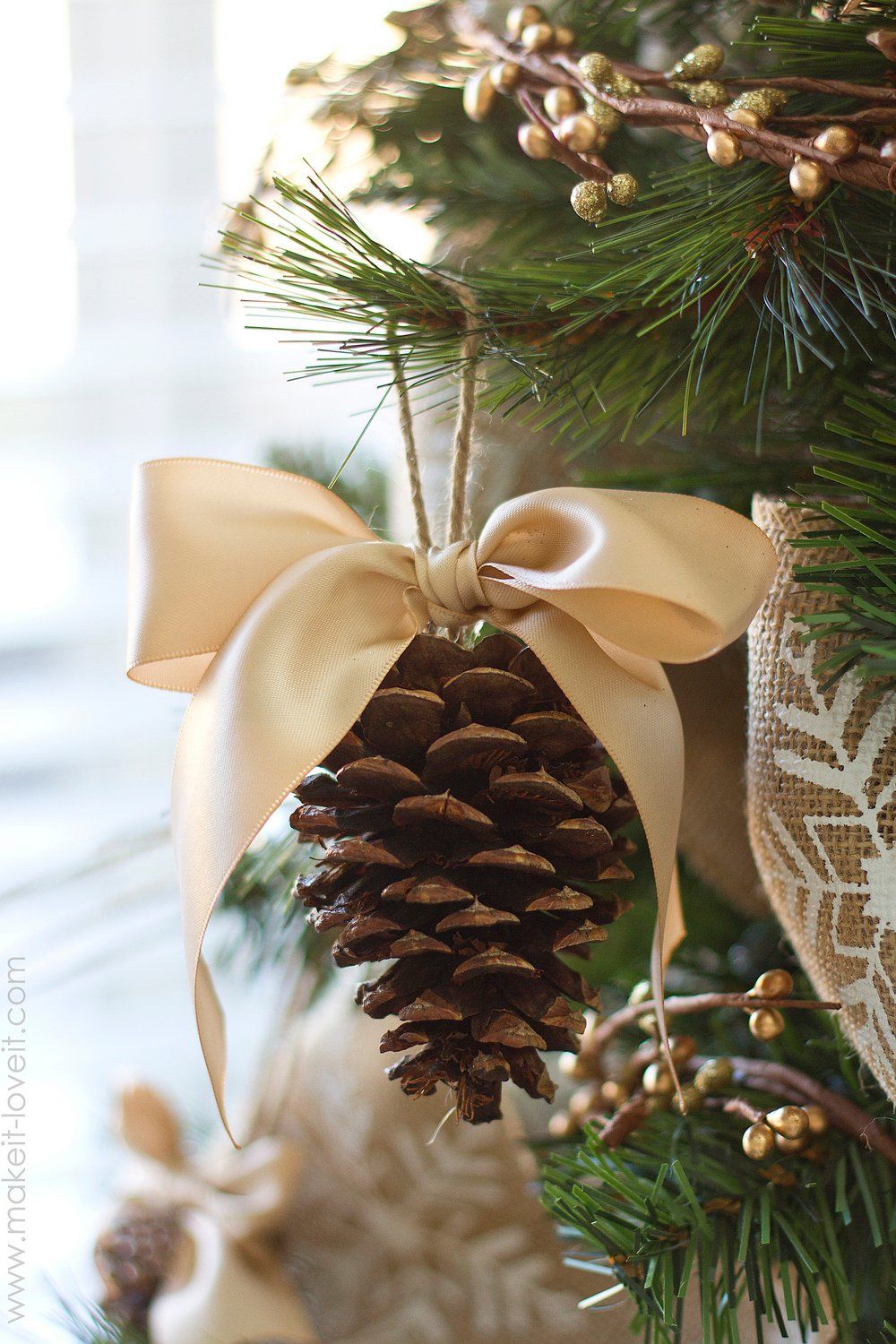 Pine Cone Ribbon Ornament Pictures, Photos, and Images for Facebook ...