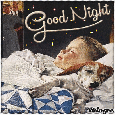 Sleeping Boy & Dog - Good Night Gif Pictures, Photos, and Images for ...