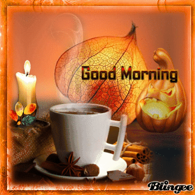 Autumn Good Morning Gif With Candle Pictures, Photos, and Images for ...