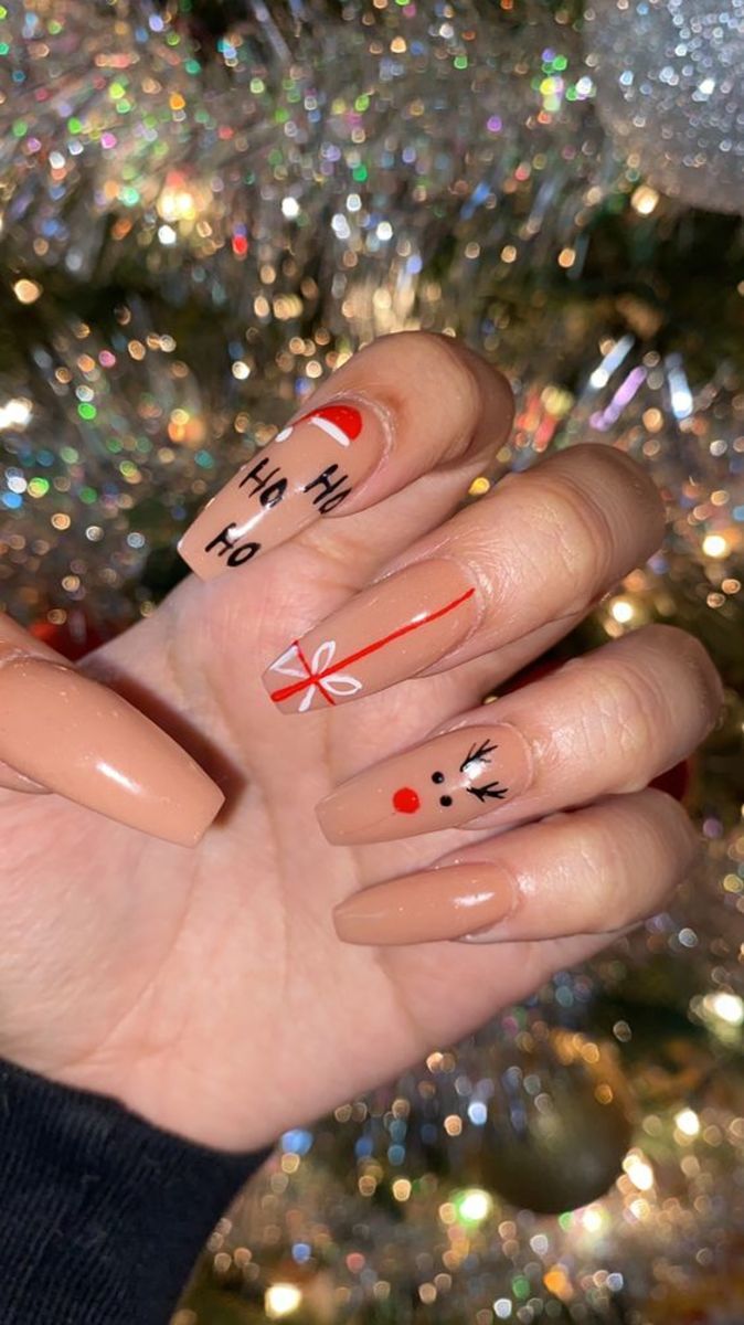 Ho Ho Ho Beige Nails Pictures, Photos, and Images for Facebook, Tumblr ...