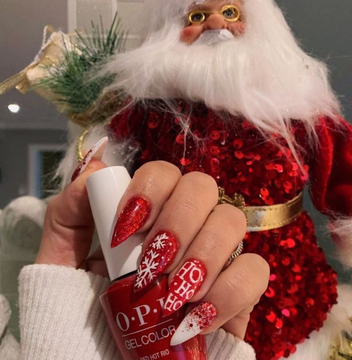 Red Ho Ho Ho Nails Pictures, Photos, and Images for Facebook, Tumblr ...