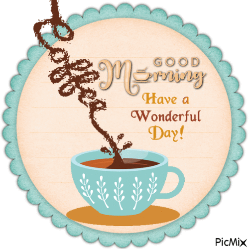 Good Morning Greetings Coffee