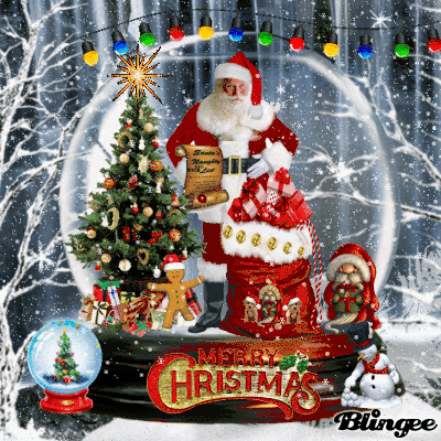 Santa Snow Globe - Merry Christmas Gif Pictures, Photos, and Images for ...
