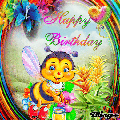 Pretty Bee Happy Birthday Gif Pictures, Photos, and Images for Facebook ...