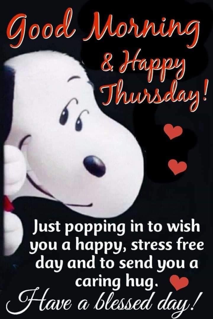 Snoopy Good Morning Happy Thursday Quote Pictures, Photos, and Images for Facebook, Tumblr ...