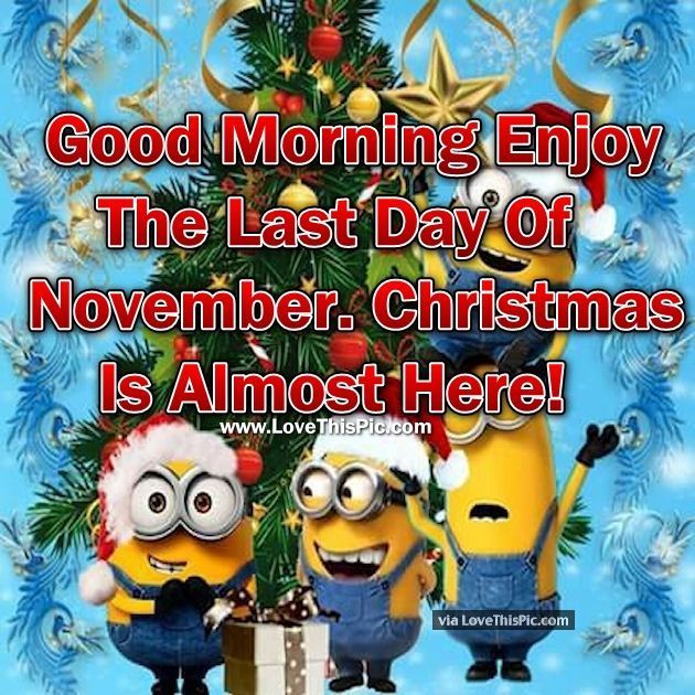 Good Morning And Enjoy Your Last Day Of November Pictures, Photos, and ...