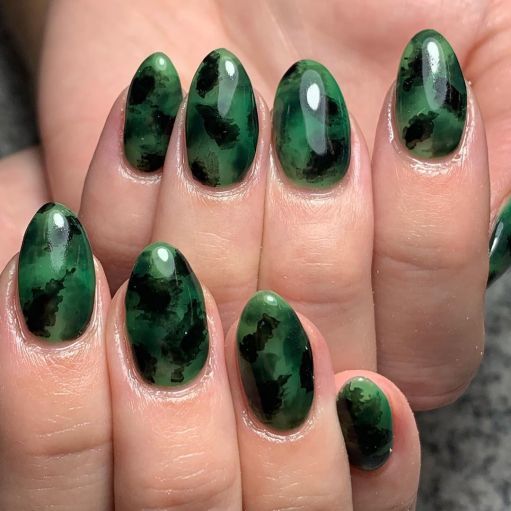 Green Tortoise Shell Nails Pictures, Photos, and Images for Facebook ...