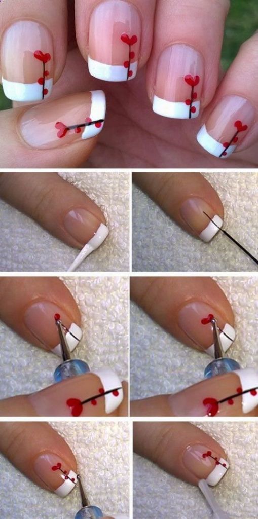 Simple Heart Flower Nails Pictures, Photos, and Images for Facebook ...