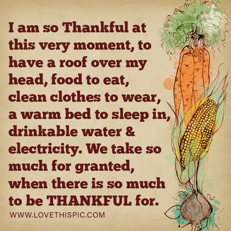 We Take So Much For Granted, When There Is So Much To Be THANKFUL For ...