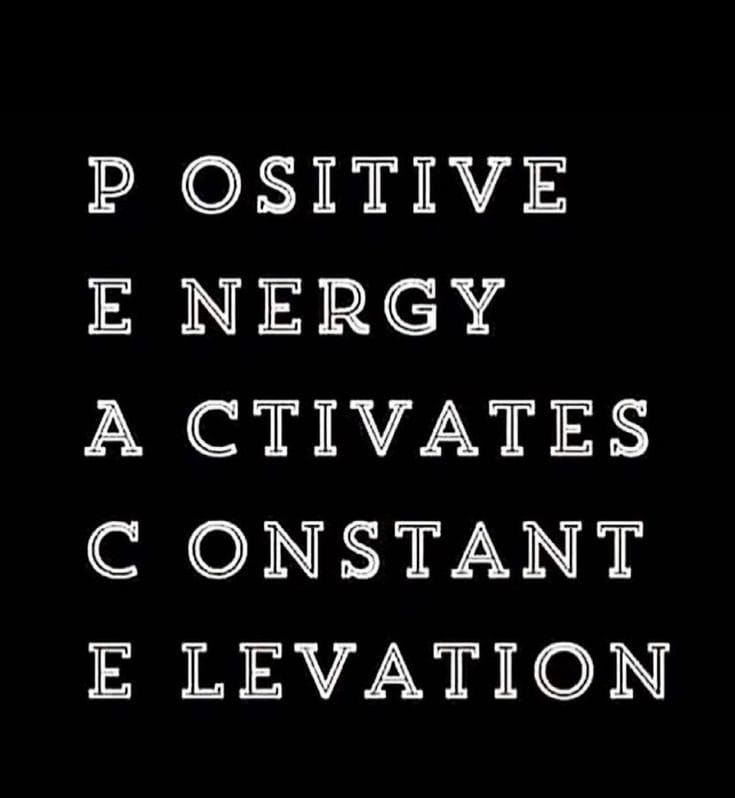 P.E.A.C.E: Positive Energy Activates Constant Elevation Pictures ...