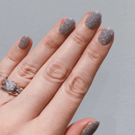 Short Sparkling Silver Nails Pictures, Photos, and Images for Facebook ...