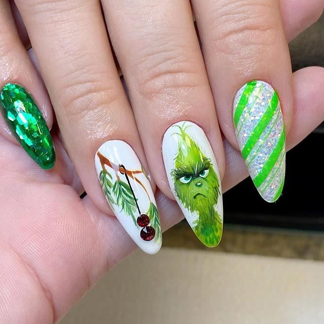 Long Grumpy Grinch Nails Pictures, Photos, and Images for Facebook ...