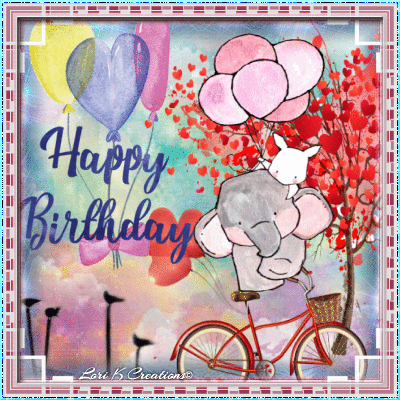 Elephant Riding Bike - Happy Birthday Gif Pictures, Photos, and Images ...