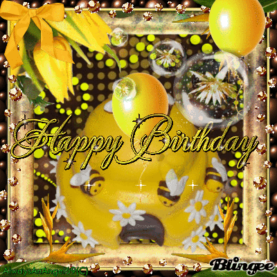 Yellow Bee Happy Birthday Gif Pictures, Photos, and Images for Facebook ...