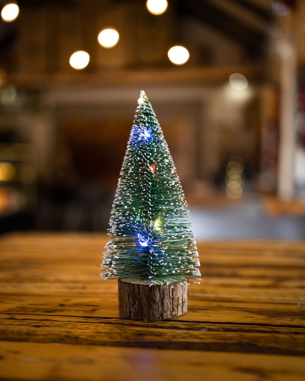 Tiny Christmas Tree Decorated With Lights Pictures, Photos, and Images ...