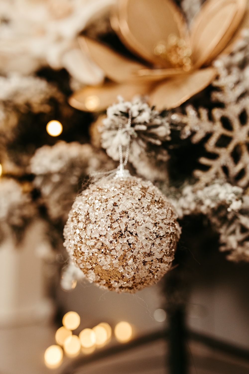 Icy Gold Christmas Ornament Pictures, Photos, and Images for Facebook ...