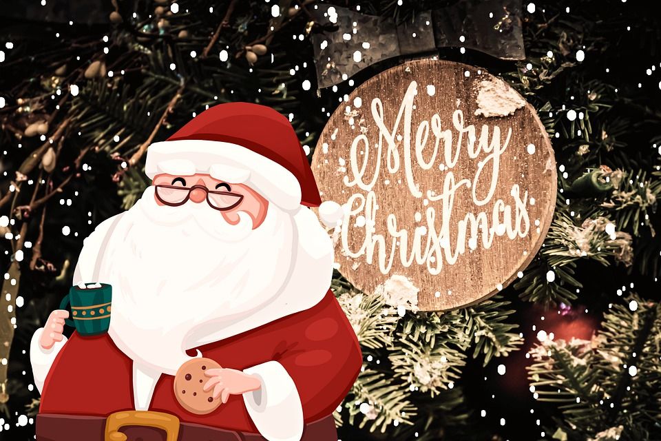 Santa Eating Cookies - Merry Christmas Pictures, Photos, and Images for ...