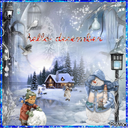 Kid Making Snowman - Hello December Animation Pictures, Photos, and ...