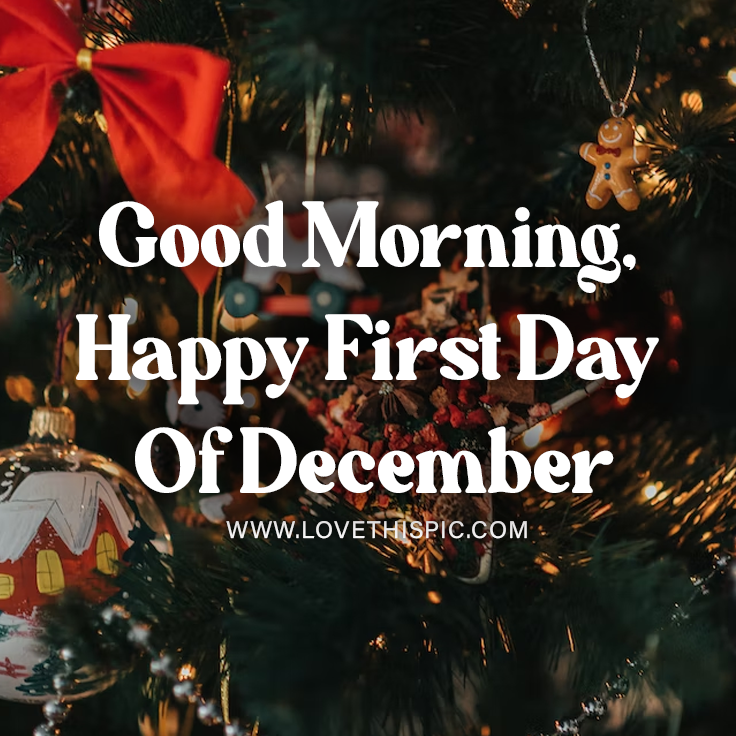 Fancy Ornaments - Good Morning, Happy First Day Of December Pictures ...