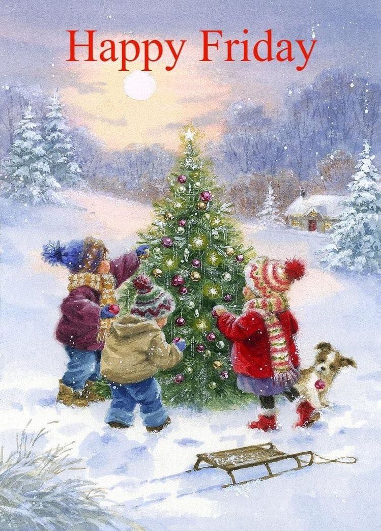 Kids Decorating Christmas Tree - Happy Friday Pictures, Photos, and ...
