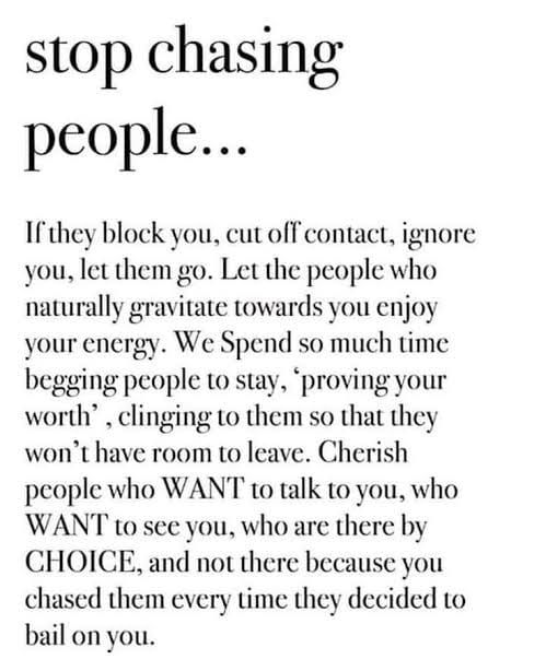 Stop Chasing People... Pictures, Photos, and Images for Facebook ...
