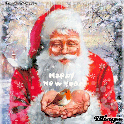 Santa Holding Cardinal - Happy New Year Pictures, Photos, and Images ...